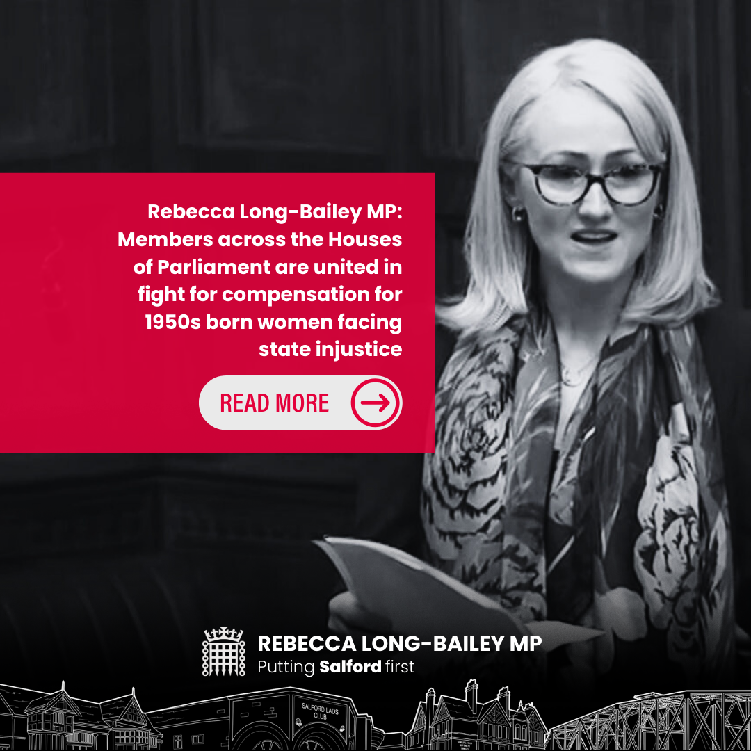 Rebecca Long-Bailey MP: Members across the Houses of Parliament are ...